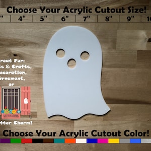 Spooky Ghost Shape Acrylic Cutout Halloween Blanks - Etsy