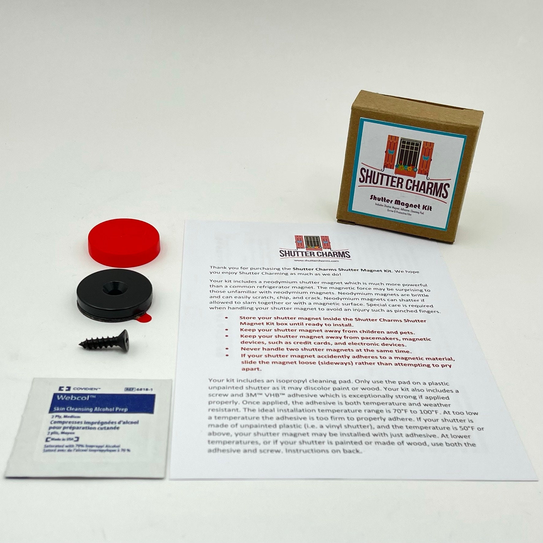 Two Front of Shutter Magnet Kits for Installing Magnetic - Etsy