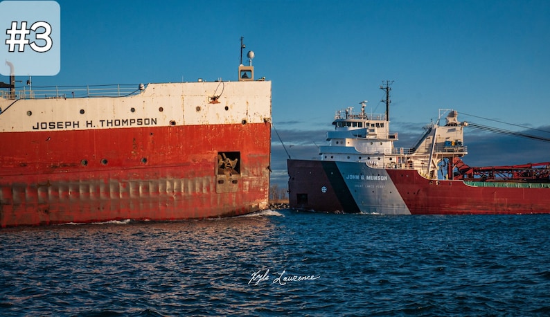 More Great Lakes Ships Print - Etsy