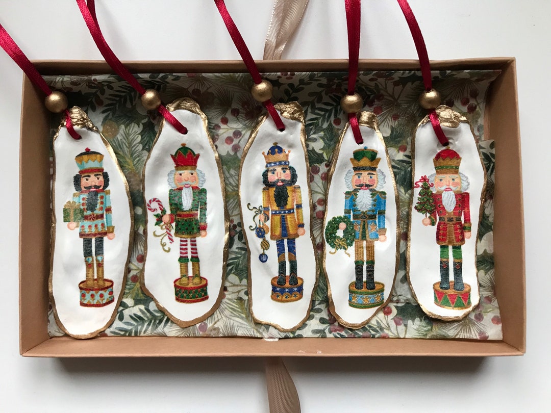 Gift Boxed Set of Nutcracker Christmas Decorations, Nutcracker Oyster ...