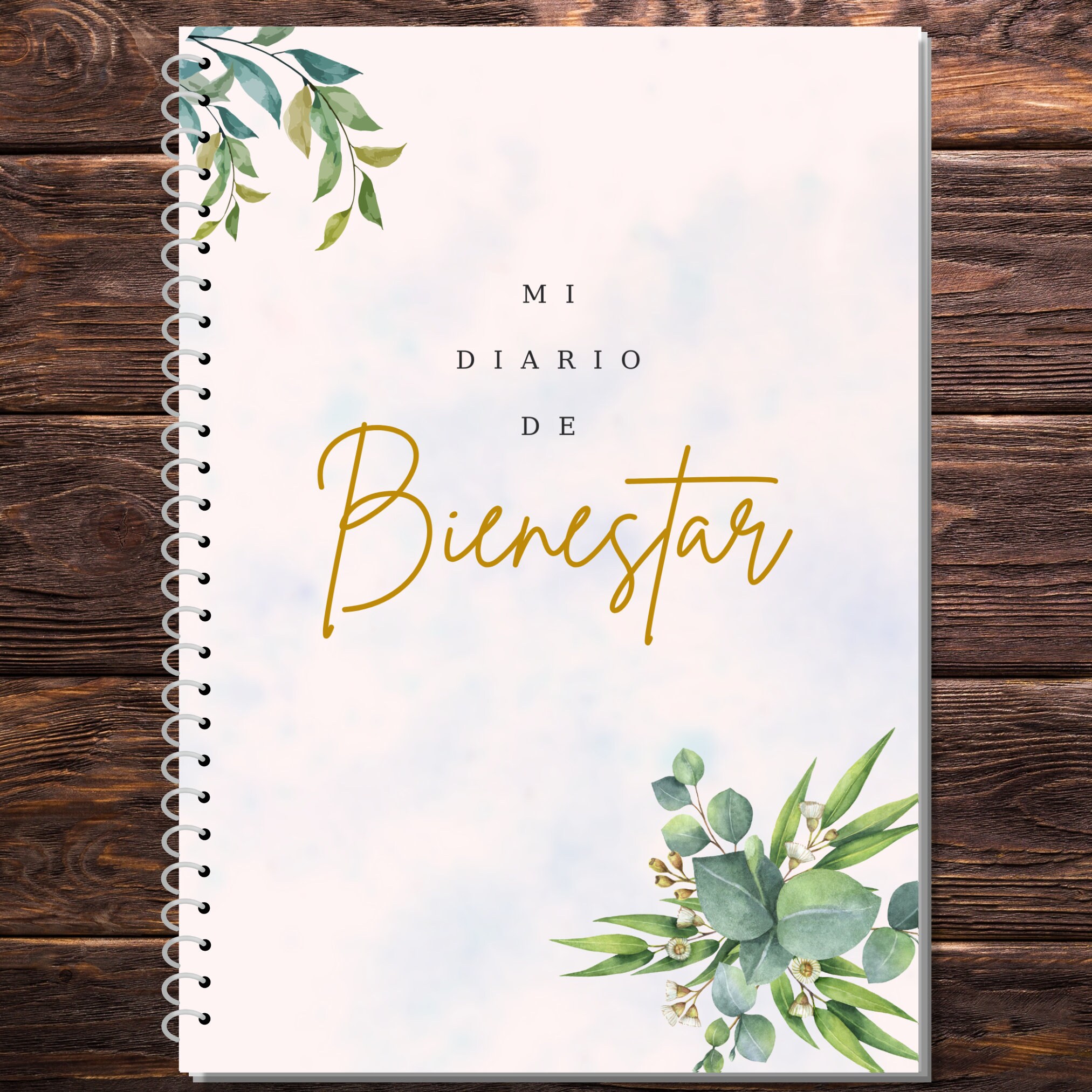 Diario de Bienestar, digital descargable e imprimible, rastreador de ...