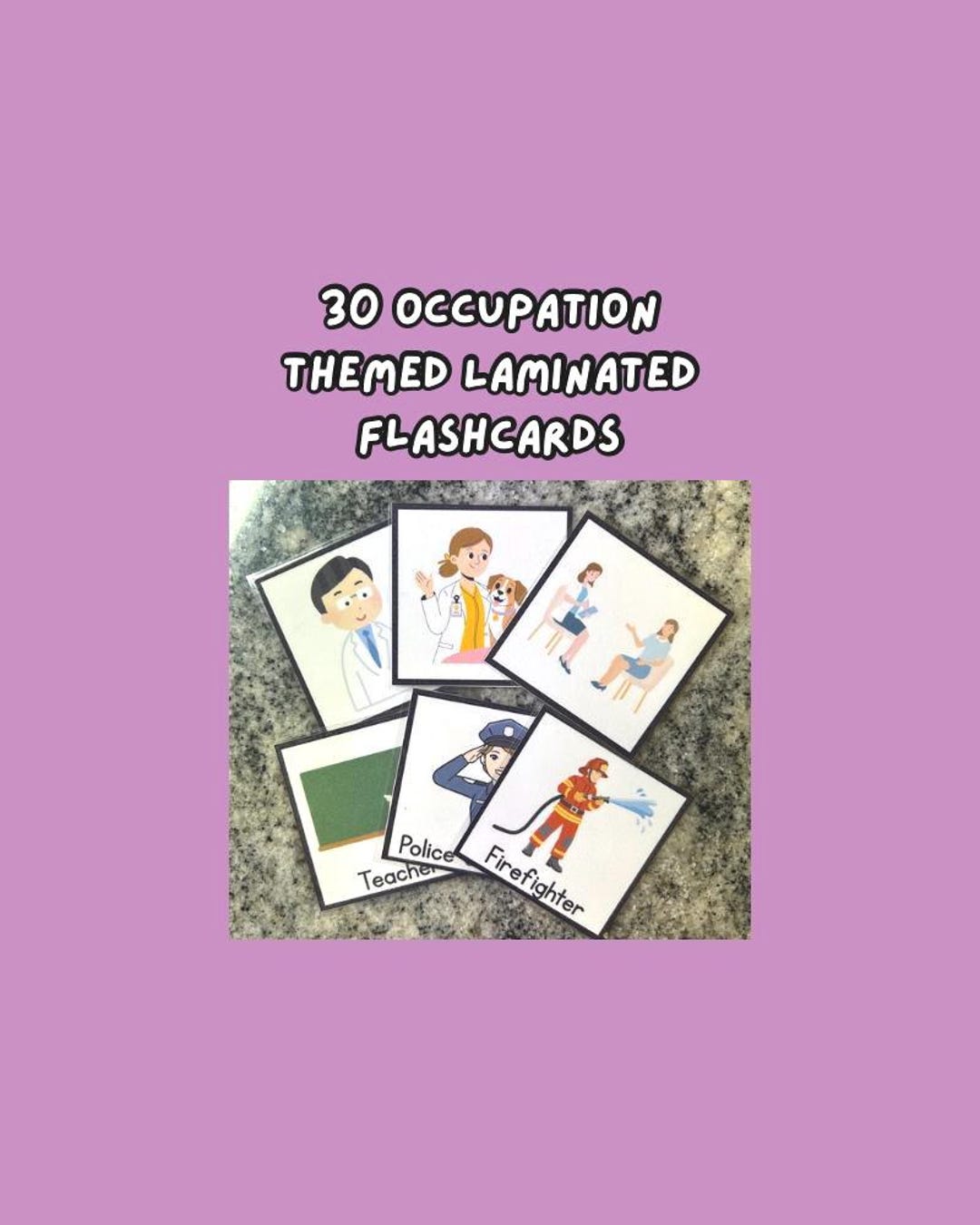 30 Occupation Pecs Flashcards for Early and Special Education/slp/ot ...