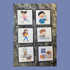 50 Verb Pecs Flashcards for Early and Special Education/slp/ot/aba - Etsy
