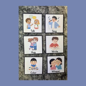 50 Verb Pecs Flashcards for Early and Special Education/slp/ot/aba - Etsy