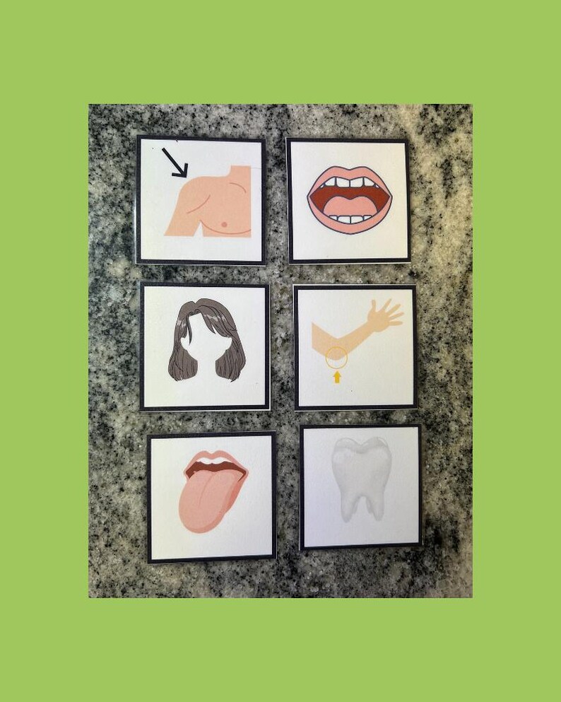 30 Body Part Pecs Flashcards for Early and Special Education/slp/ot/aba ...