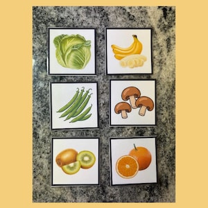 50 Fruits and Vegetables Pecs Flashcards for Early and Special ...