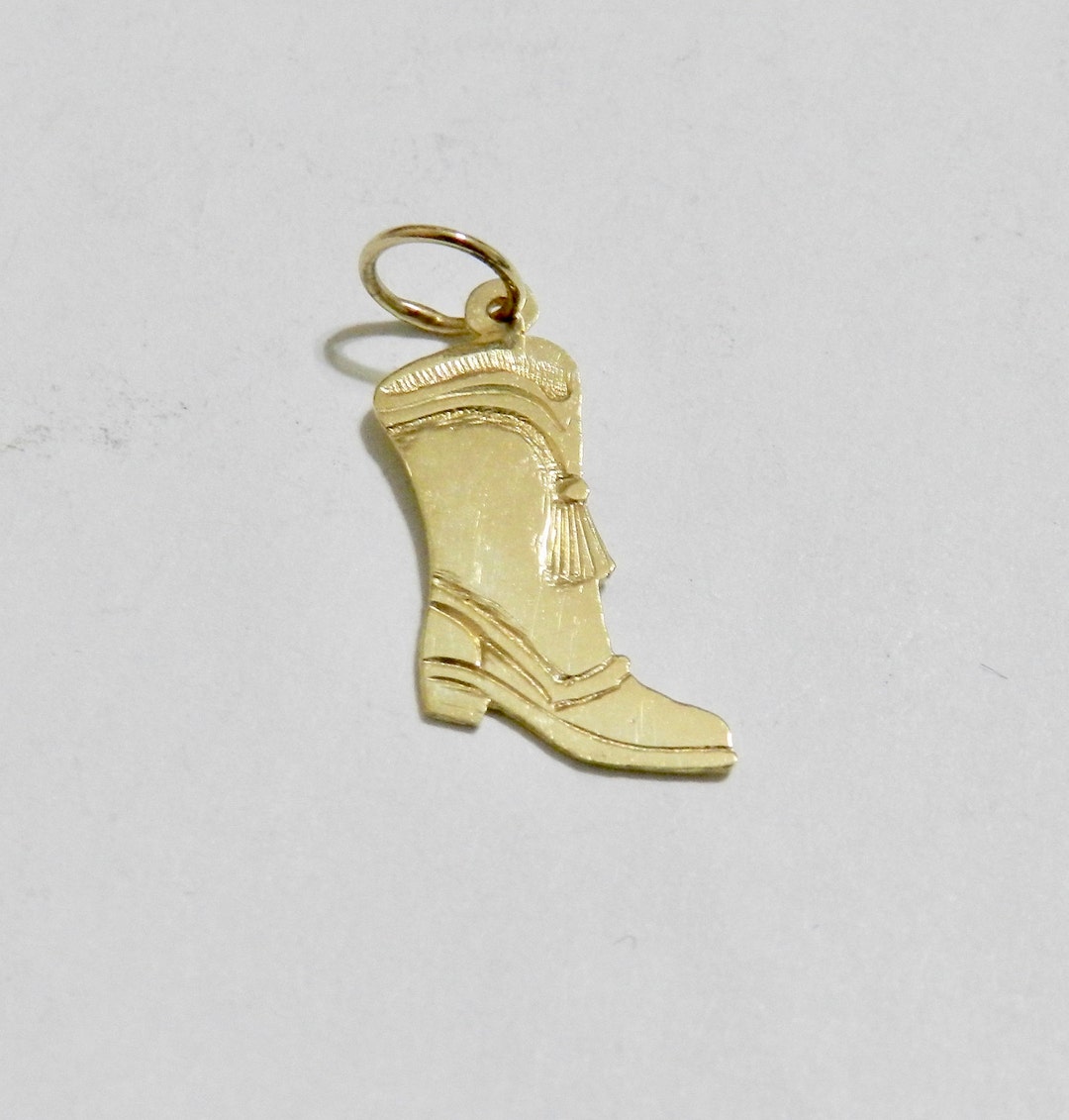 14k Marching Boot Pendant Majorette Band Twirling Charm - Etsy