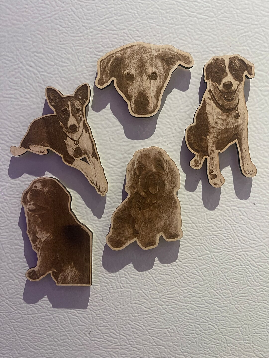 Custom Wood Pet Engraved Magnet - Etsy