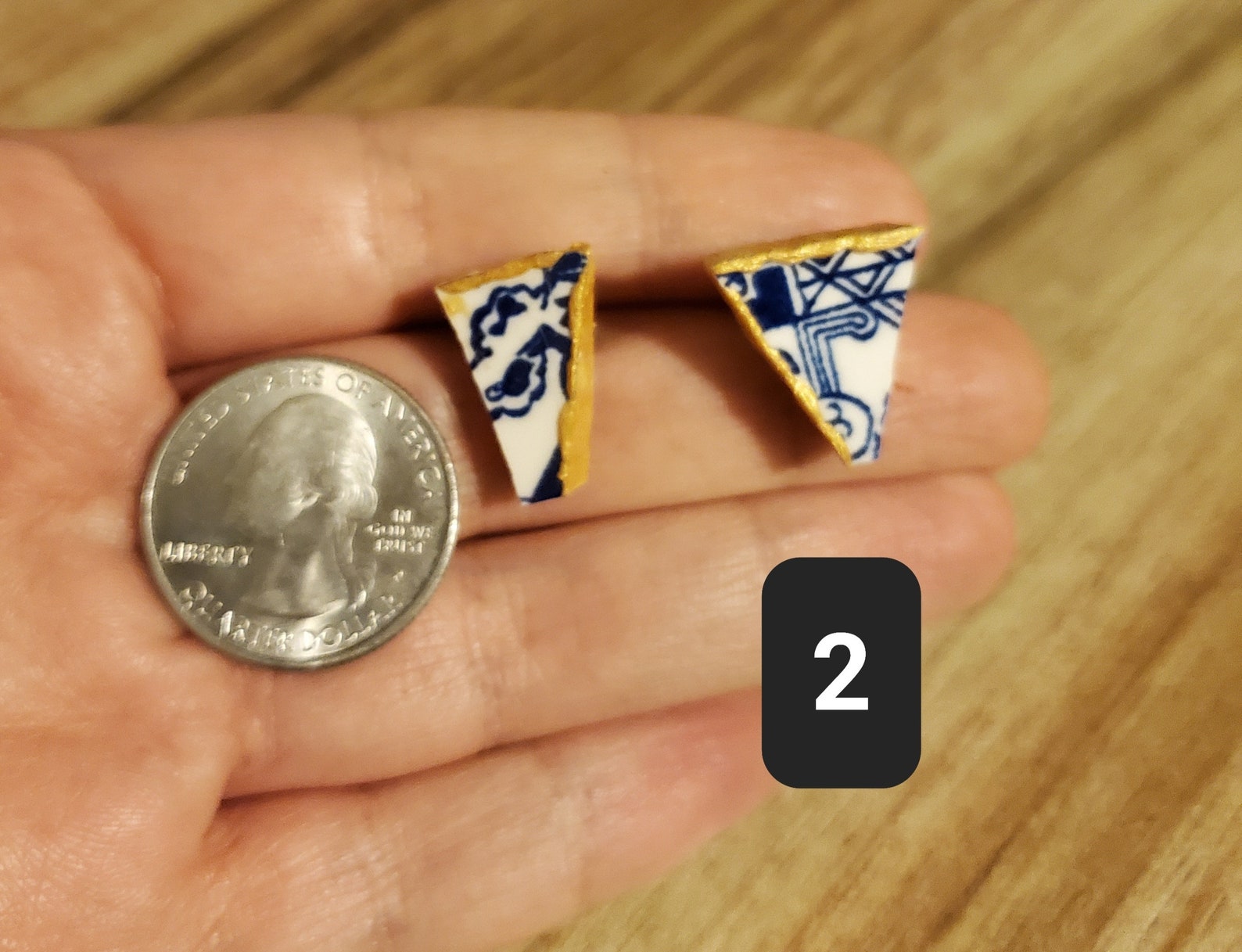 Kintsugi Earrings (small) - Etsy