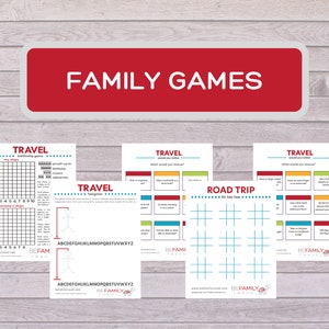 Printable Travel Games for Kids: Road Trip Activity Pack (PDF Download ...