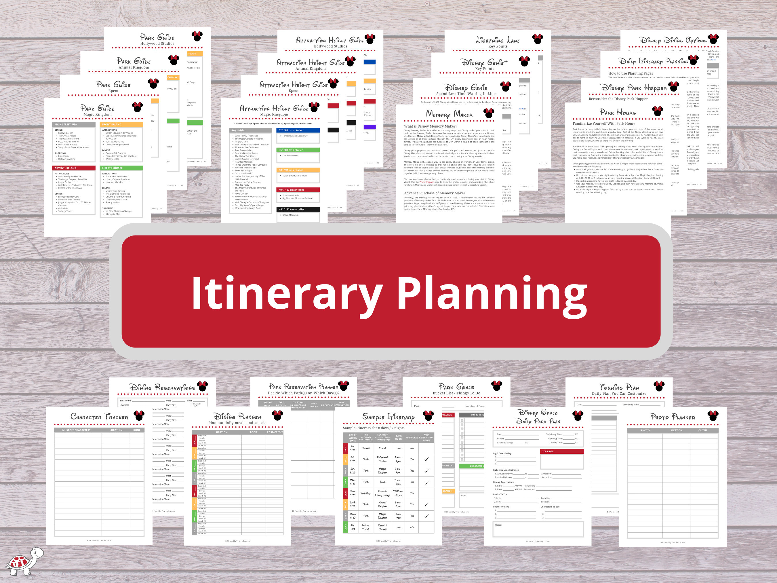 Disney World Planning Guide With Printable Worksheets - Disney Vacation ...