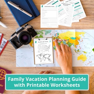 Printable Family Travel Planner: Vacation Planning Guide (65 Pages ...