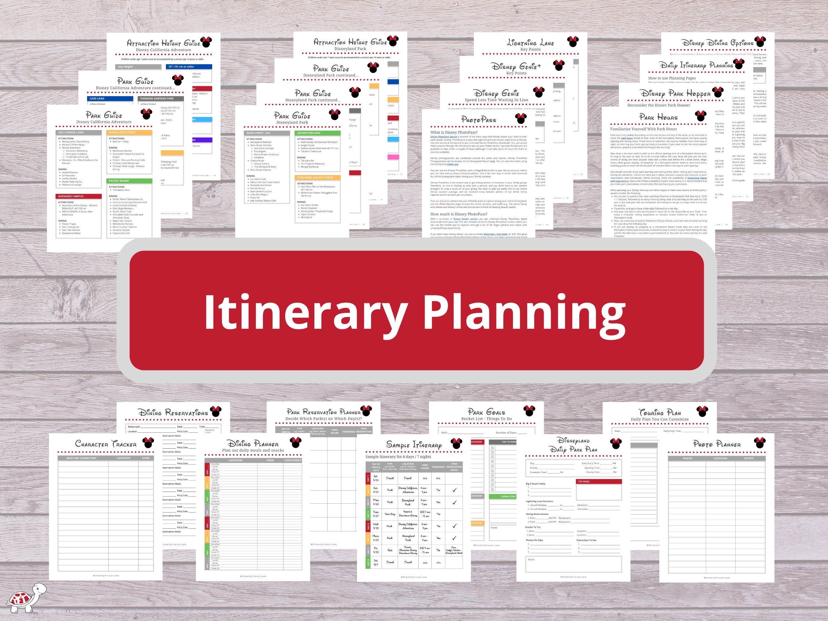Disneyland Planning Guide With Printable Worksheets - Disney Vacation ...