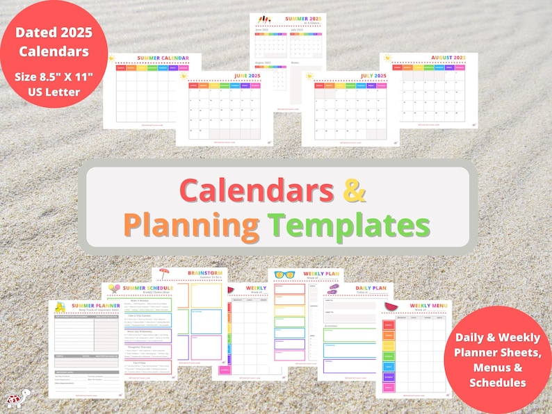 Summer Planner for Kids: Family Activities & Bucket List (PDF) - Etsy