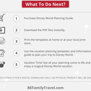 Disney World Planning Guide With Printable Worksheets - Disney Vacation ...