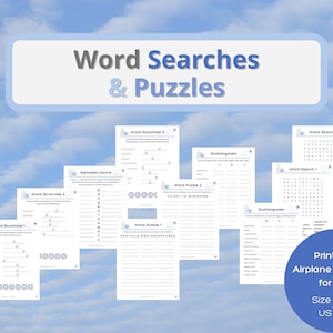 Printable Airplane Activities for Kids With Travel Planner for Flying ...