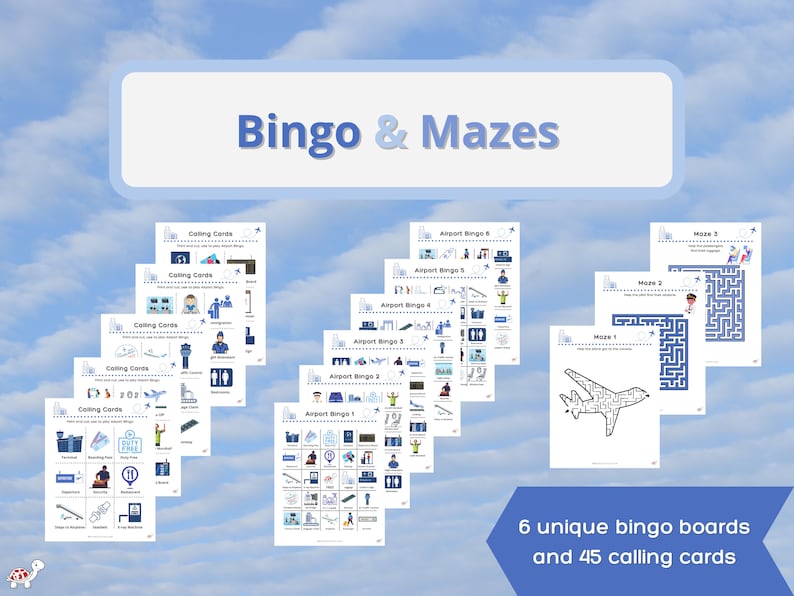 Printable Airplane Activities for Kids With Travel Planner for Flying ...