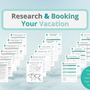 Printable Family Travel Planner: Vacation Planning Guide (65 Pages ...