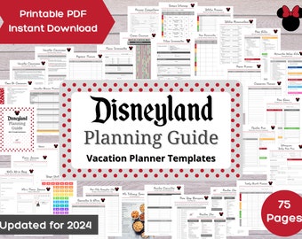 Disney World Planning Guide With Printable Worksheets Disney Vacation ...