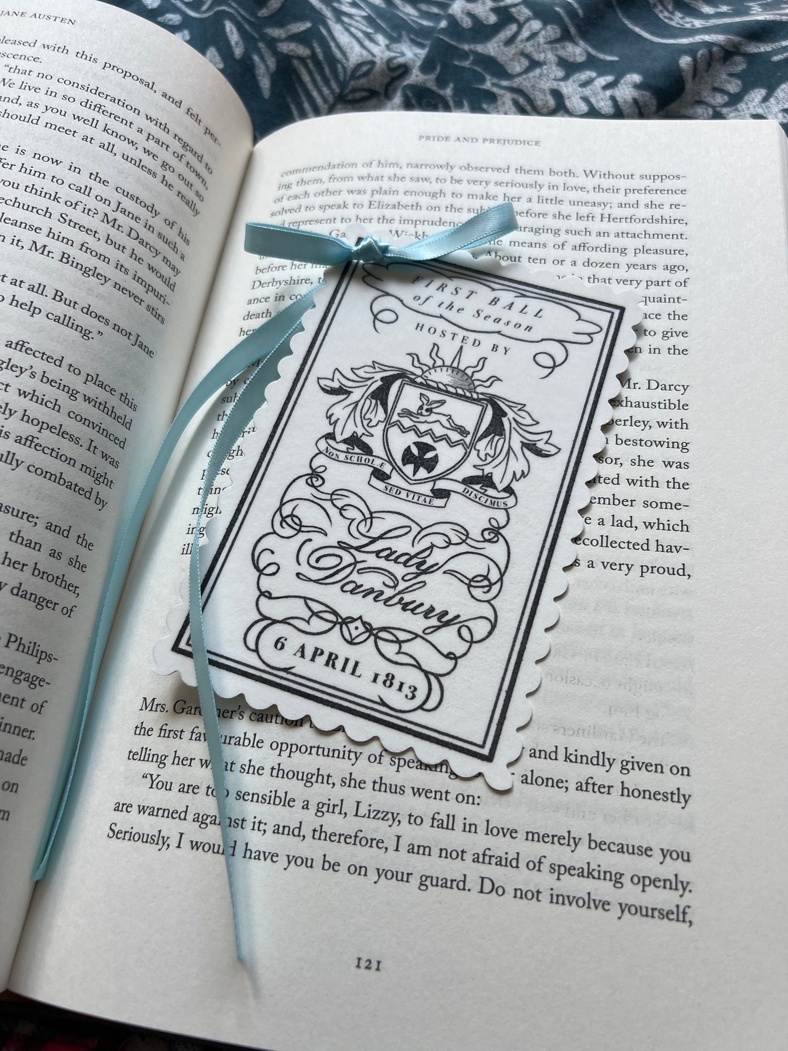 Lady Danbury Dance Card Repilca / Bookmark | Bridgerton Gift | Handmade ...