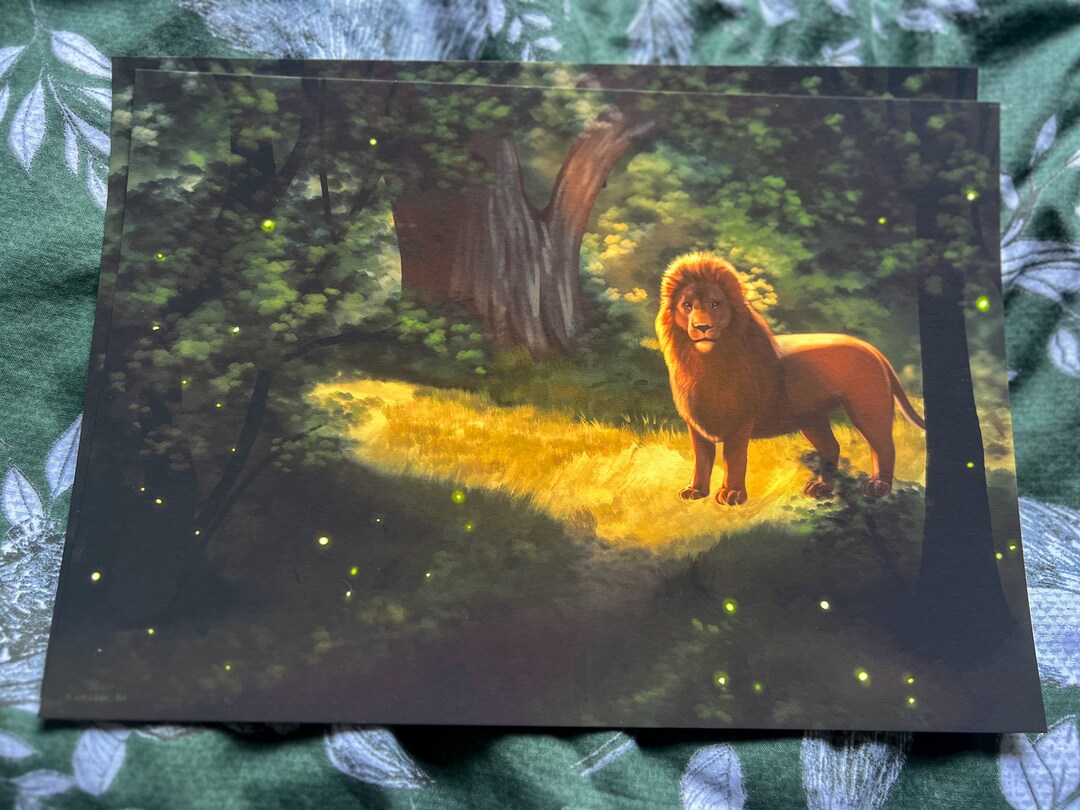 Aslan’s Woodlands Print | Narnia Gift | Art Print - Etsy