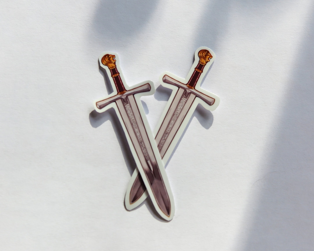 Peter’s Sword Sticker | Narnia Gift | Handmade Stickers - Etsy