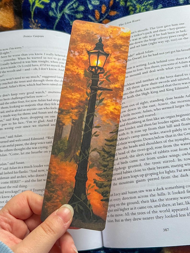 Narnia Autumn Lantern Waste Bookmark | Handmade Bookmarks | Narnia Gift ...