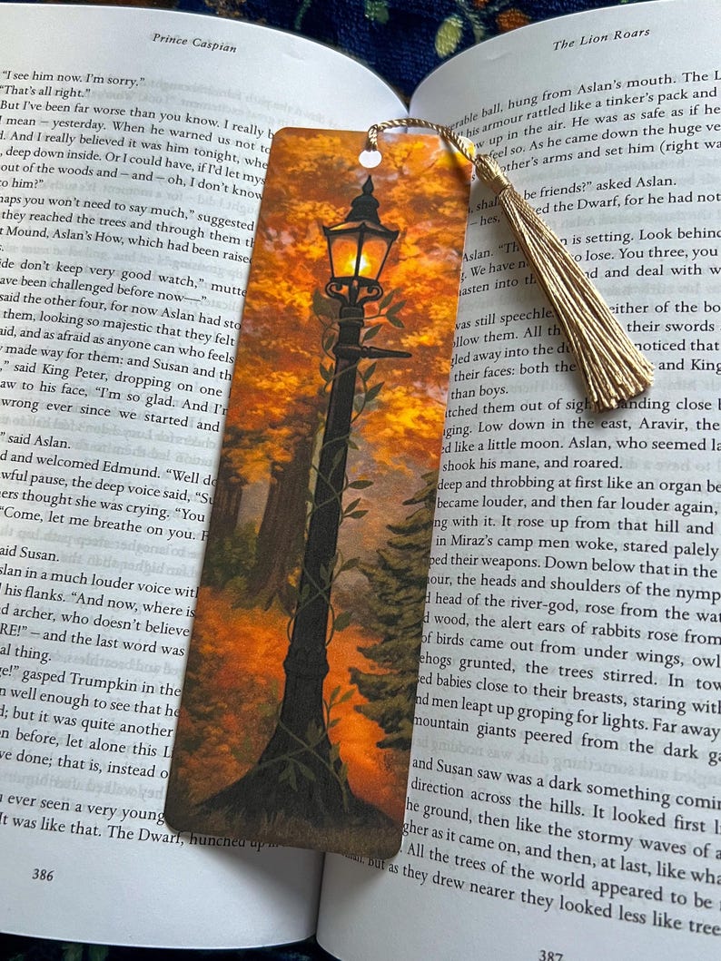 Narnia Autumn Lantern Waste Bookmark | Handmade Bookmarks | Narnia Gift ...