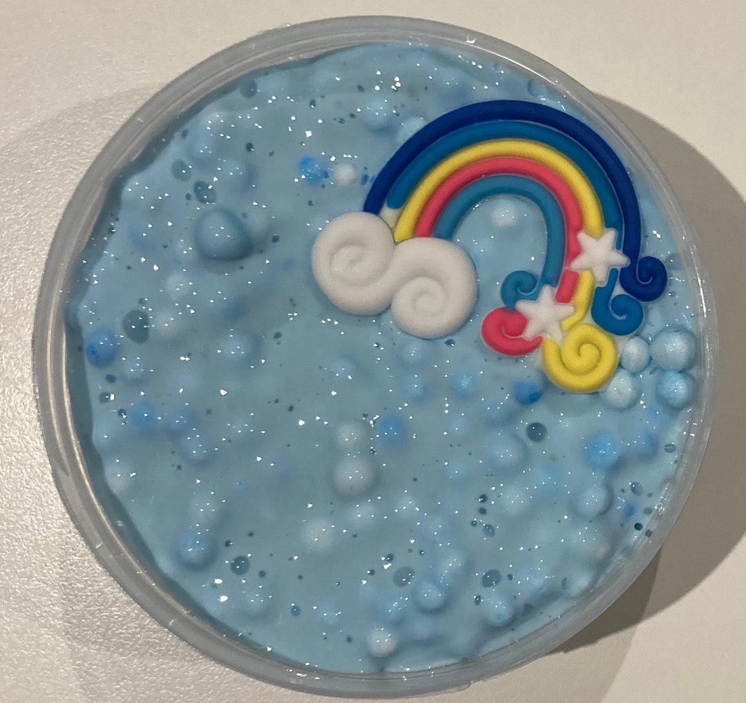 Blue Raspberry Pop Slime | Crunchy | Foamy | Blue Raspberry Scent ...