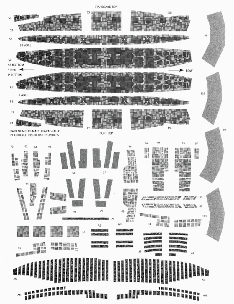 1/4105 Acreation Aztec Decals for Moebius Battlestar Galactica BSG ...