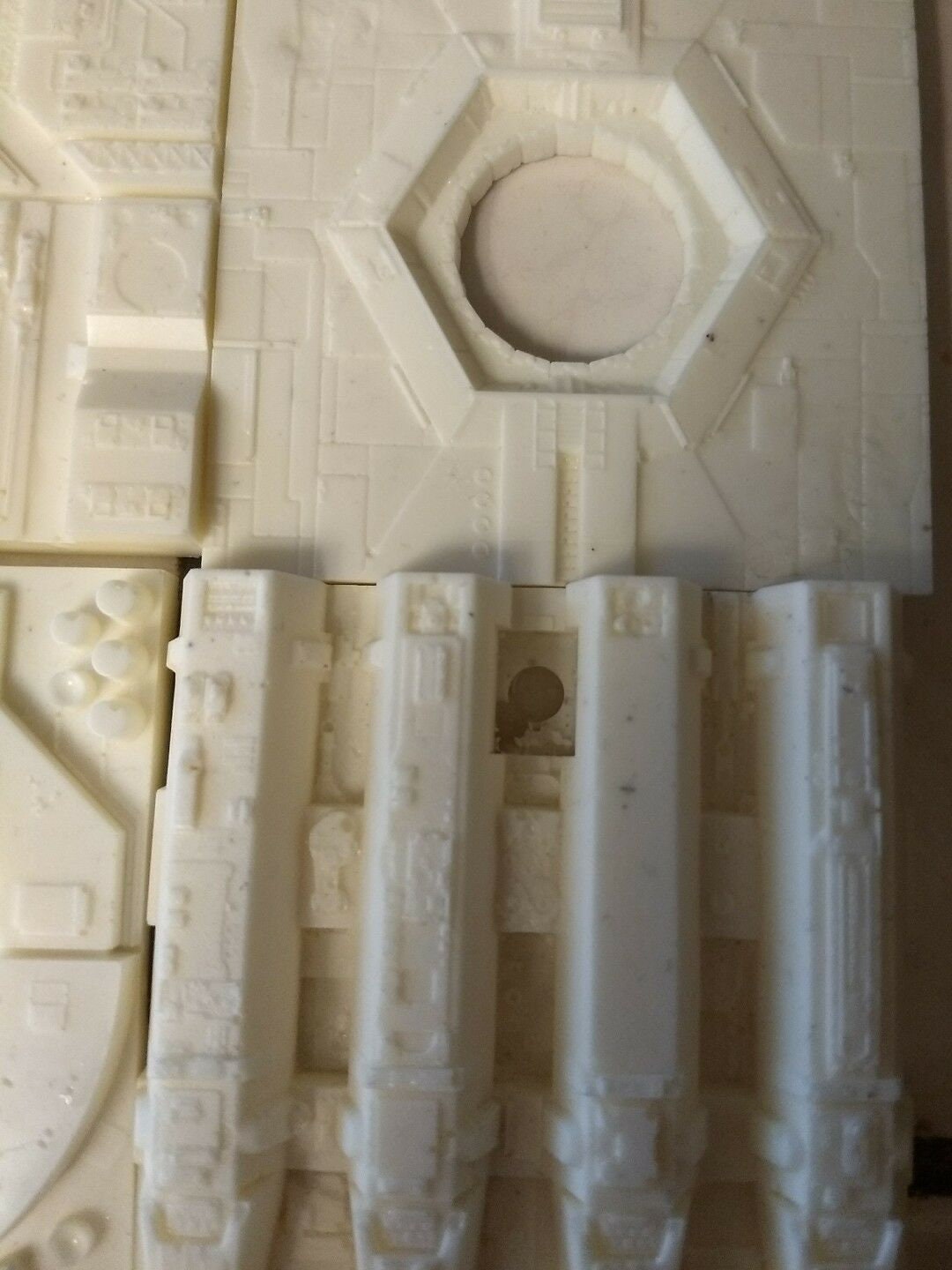 30 Piece 1/72 Resin Death Star Wars Tiles for Bandai and Fine Molds ...