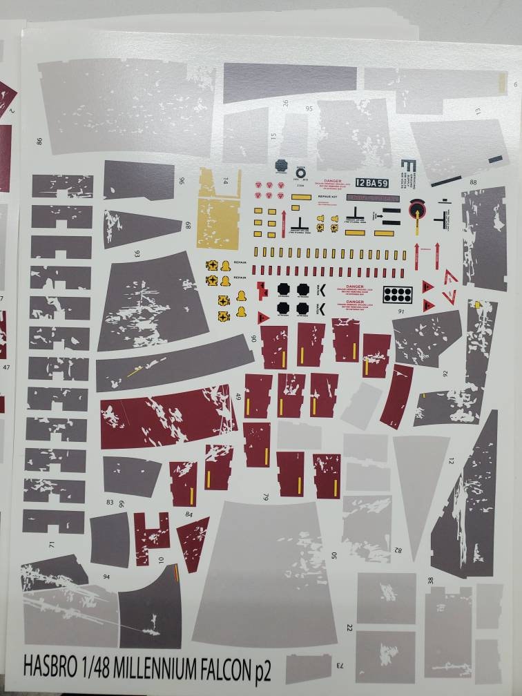 1/48 Deluxe Millennium Falcon Decals - Etsy