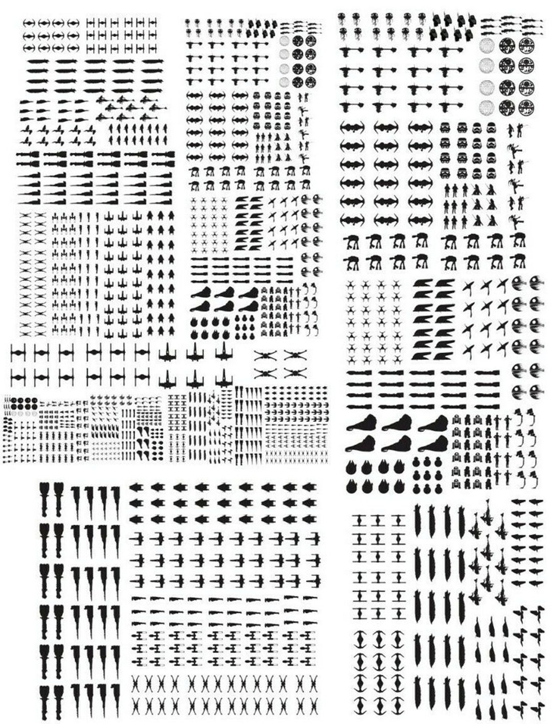 Universal Star Wars Model Decals Kill Victory Markings Bandai Fine ...