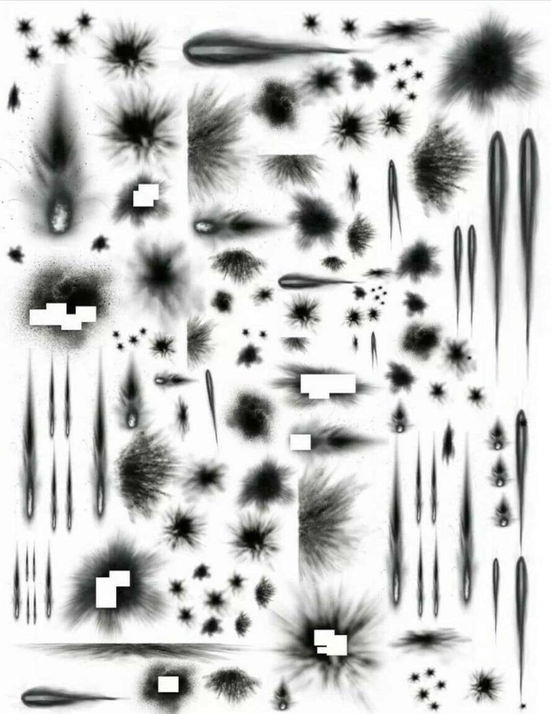 Universal Small Star Wars Decals Blast Burn Scar Weathering Markings ...