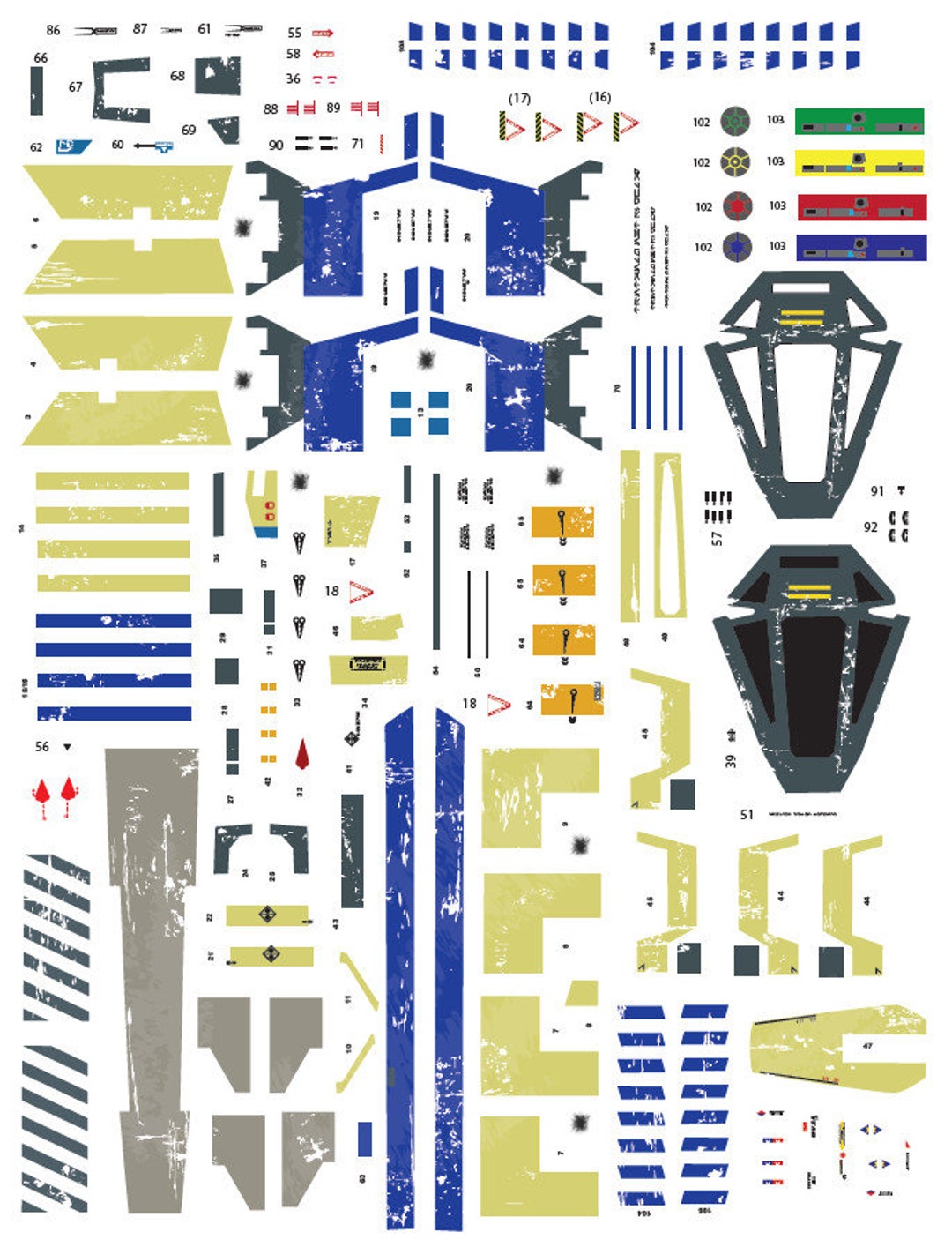 1/48 Rogue One Blue Leader Star Wars X Wing Decals - Etsy