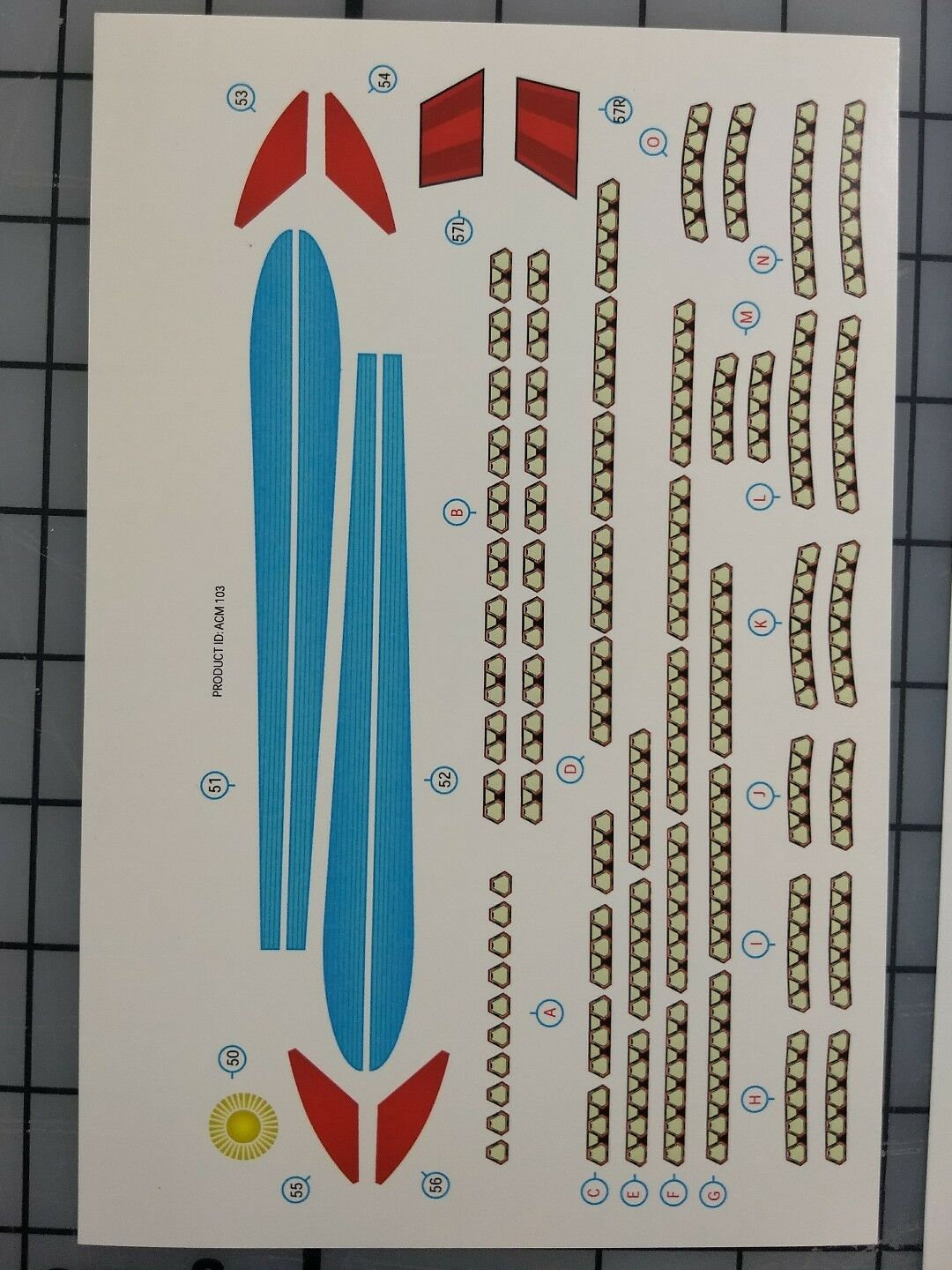 1/1400 Acreation aztec decals for AMT enterprise E model kit | Etsy