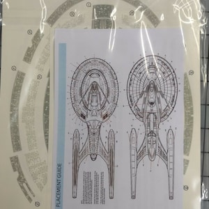 1/1400 Acreation Aztec Decals for AMT Enterprise E Model Kit Star Trek ...