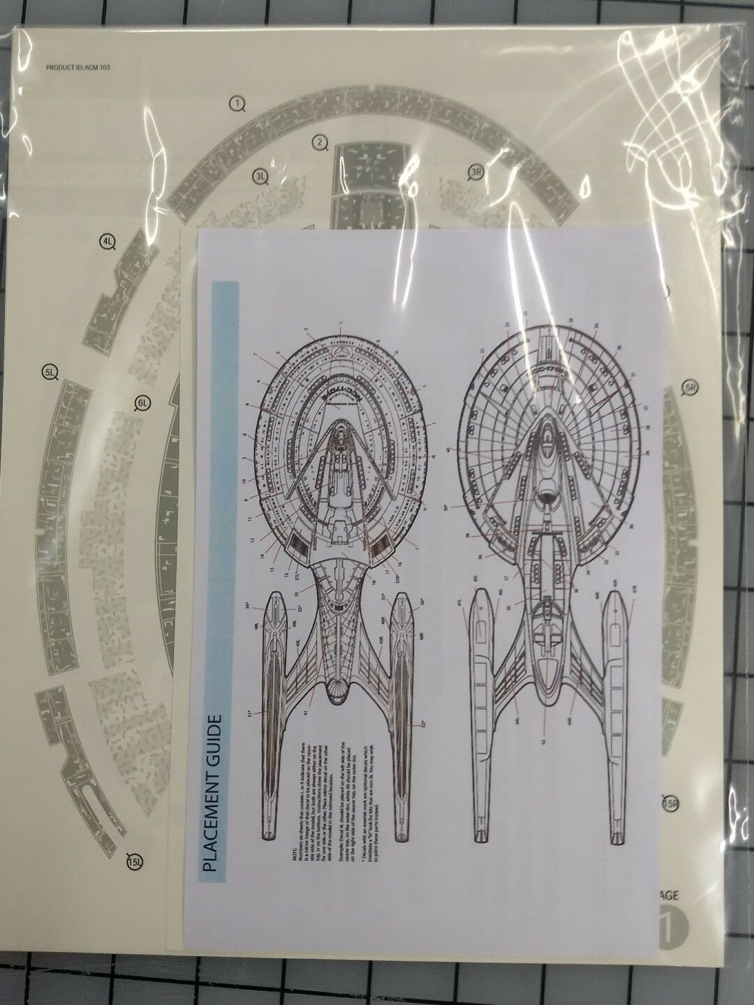 1/1400 Acreation Aztec Decals for AMT Enterprise E Model Kit - Etsy Canada