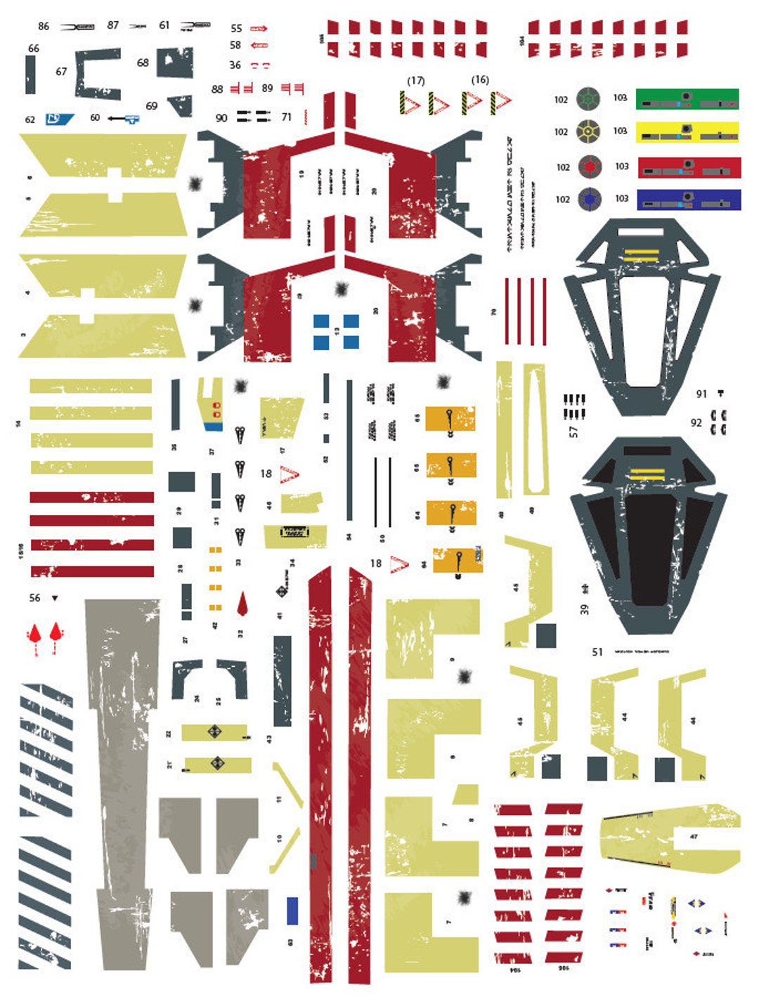 1/48 Rogue One Red Leader Star Wars X Wing Decals - Etsy