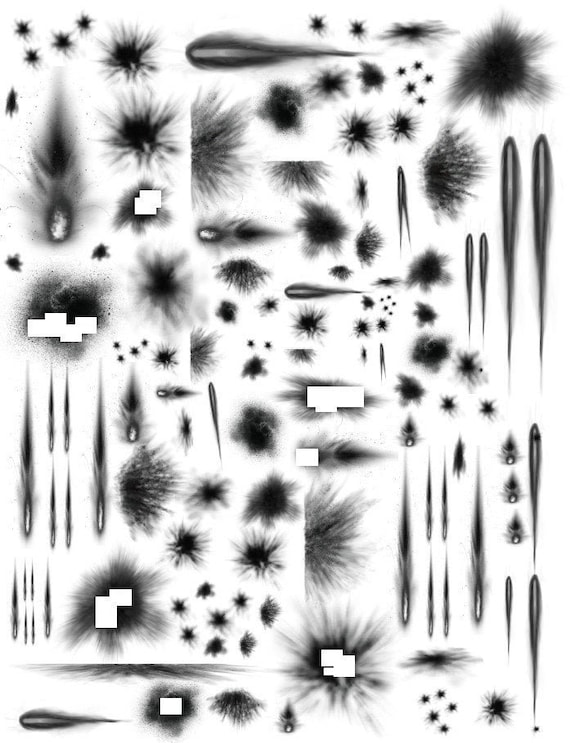 Large Model Decal Blast Burn Scar Weathering Markings for Sci | Etsy