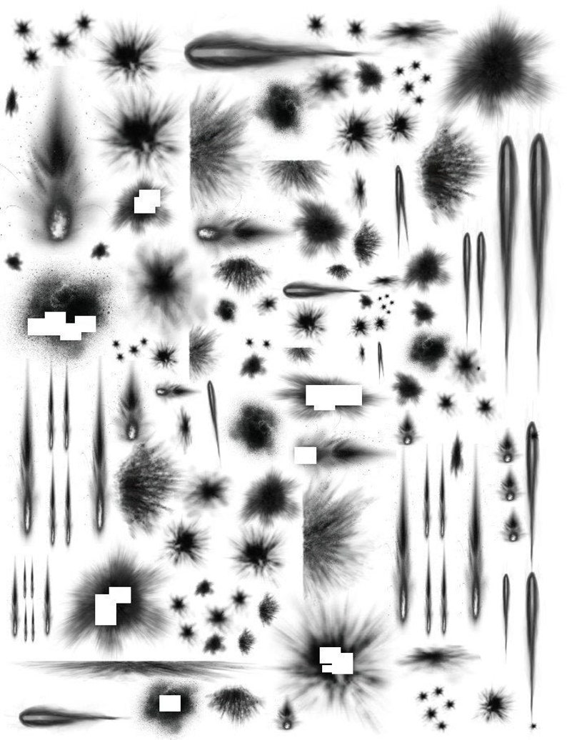 Large Model Decal Blast Burn Scar Weathering Markings for Sci | Etsy