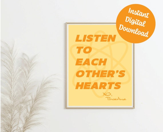 Listening Hearts Instant Digital Download Goofy Inspired | Etsy