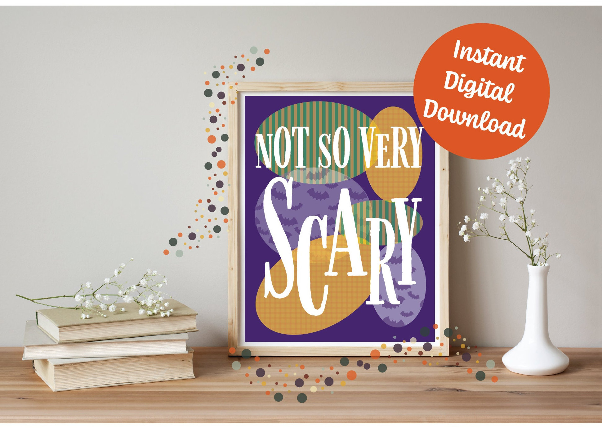 Not so Scary Instant Digital Download Fall Digital Design - Etsy