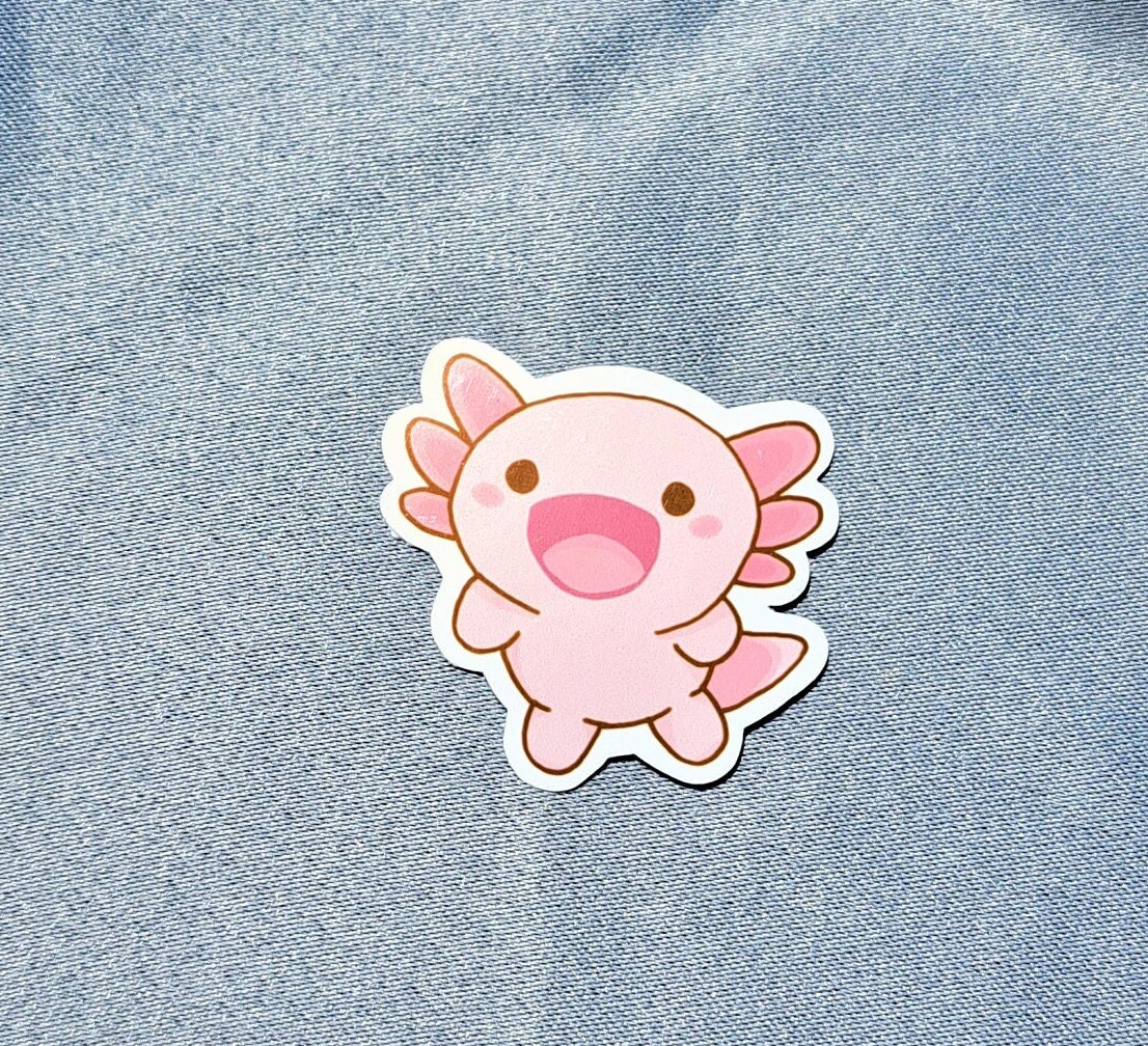 Axolotl Stickers Sea Creature Stickers Kawaii Stickers Cute Stickers ...