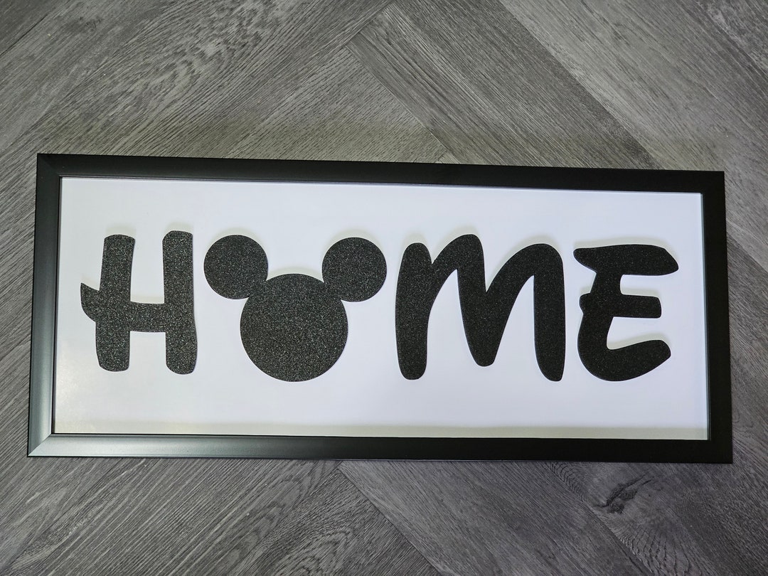 Disney HOME Sign With Interchangeable Mouse Heads! - Etsy