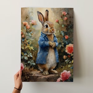 Peter Rabbit Art Print, Baby Shower Gift, Beatrix Potter, Playroom ...