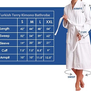 Burgundy Turkish Cotton Terry Kimono Robe, Women's Loungewear - Etsy