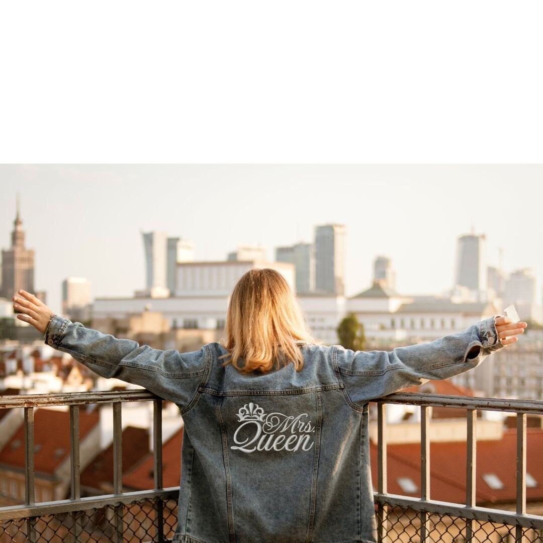 Personalized Jackets for Women Custom Bridesmaid Embroidered Jean ...