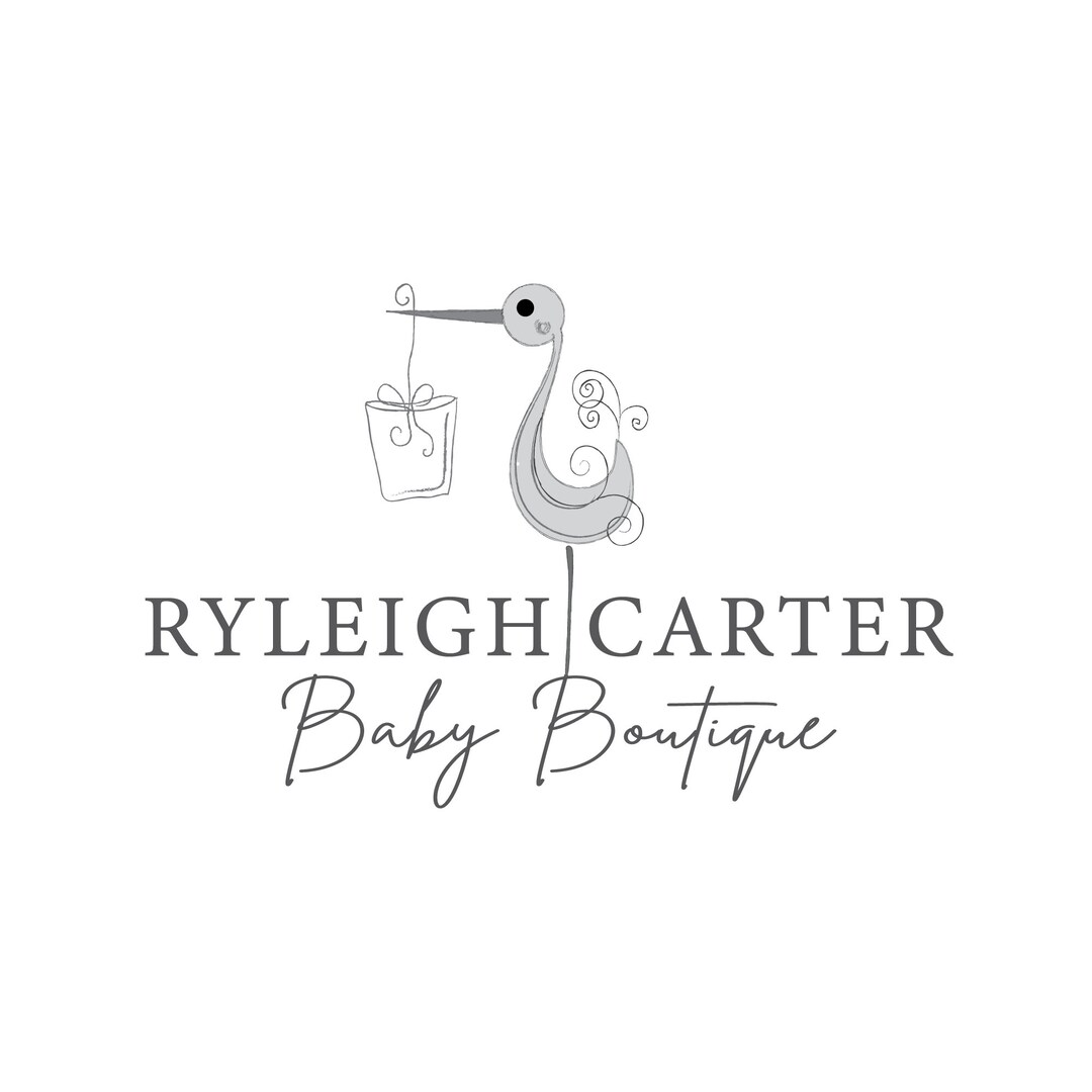 Pre-made Logo - Ryleigh Carter Baby Boutique - Etsy