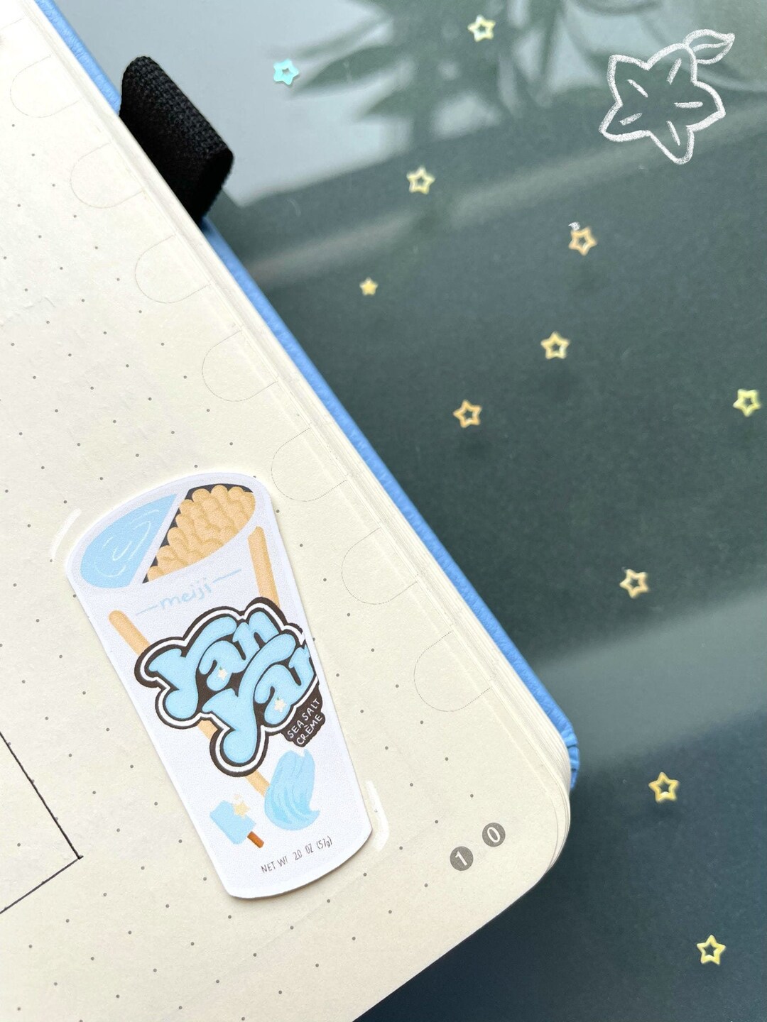 Sea Salt Ice Cream Yan Yan Sticker Bullet Journal Stickers, Aesthetic ...